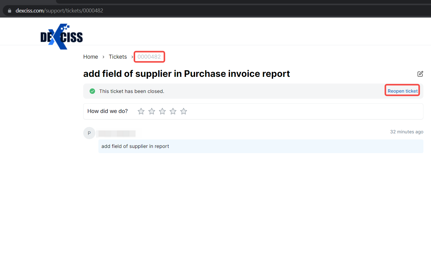 Dexciss Technology - How to raise Ticket in Dexciss Customer Portal